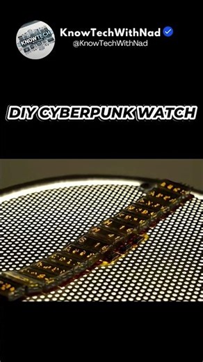 “DIY Cyberpunk Watch Built on STM32 🔥⌚”