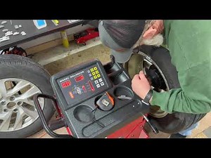 First time using the machine, New Tool!! KATOOL KT-710G, Manual computer wheel balancer #automobile