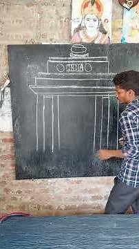 how to draw India gate. very easy method