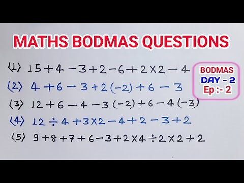 maths bodmas questions | day 2 | bodmas questions and rule #bodmas #bodmasrule