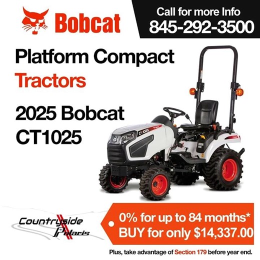 Zero-Turn Mowers & the Compact Bobcat CT1025