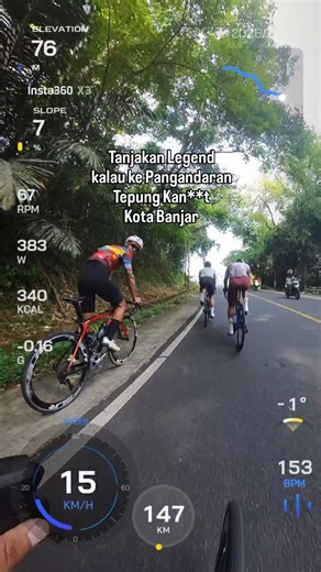 Kalau yang sudah sering Gowes jalur Bandung-Pangandaran. Kita pasti melintasi kalau dihitung hanya melalui 4 tanjakan berat saja.. 1. Tanjakan Menuju Nagreg 2.Tanjakan Gentong Malangbong 3.Tanjakan Tepung Kanjut Kota Banjar (banyak korban kram) 4.Tanjakan Kalipucang Karapyak ( penderitaan terakhir) Ditanjakan no 3 Salah Satu tantangan yang harus ditaklukan karena kondisi panas Dan sudah menempuh sekitar 140 km dari Bandung. Sebelum memasuki tanjakan no 4 yang sangat epic karena mau finish tapi t