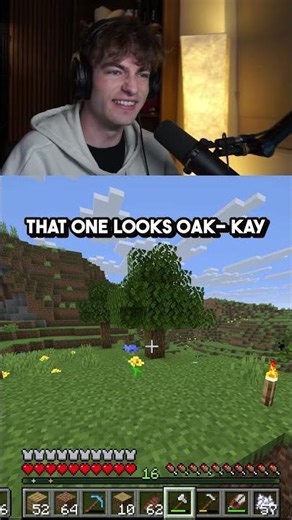Say THIS When you find an Oak Tree in Minecraft...