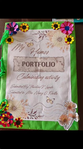 Creative HUMSS Portfolio for Culminating Activity