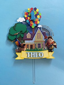 Up Cake Topper, up House Cake Topper, up Theme Party, up Movie Party Decor, up Birthday Party Decor, up First Birthday Party, up House Party - Etsy