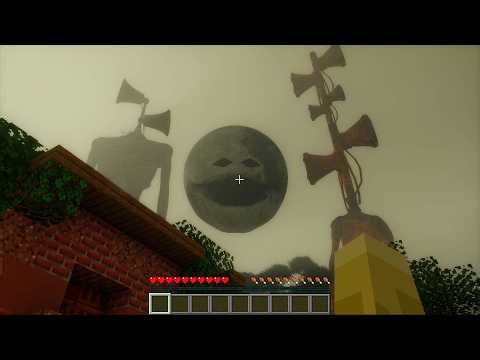 🌙 MOON WAKE UP & TWO SIREN HEADS Minecraft Horoor survival