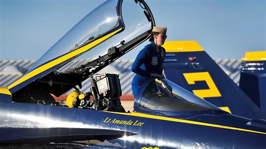 How one woman earned a seat in the Blue Angels cockpit