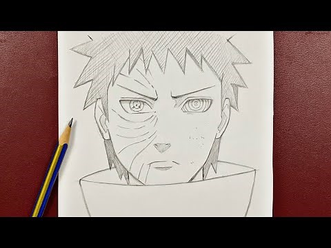 Anime drawing | how to draw obito uchiha step-by-step