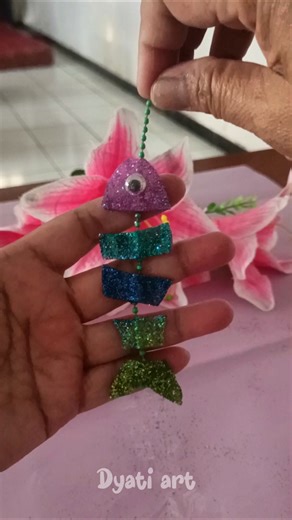 Cute Keychain DIY with Nano Tape #diy #craft #shorts #satisfying