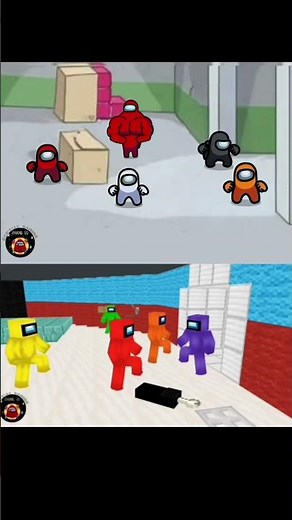 Among Us dance animation in Minecraft with Among us dancing anime #funny #gaming