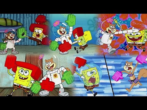 Every time SpongeBob and Sandy play Karate together 🧽🐿💪❤ (so far...)
