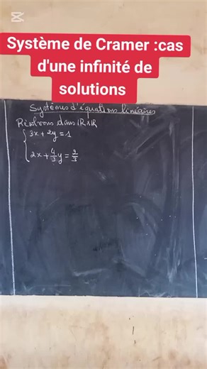 système d'équations linéaires