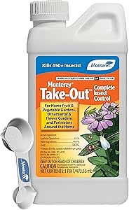 Monterey Take-Out Complete Insect Control I Pint - Kills 450+ Insects, Controls Mosquitoes, Fleas, Ants, Mites - 1 Pint Covers 8,000 Sq. Ft. - Bundled with Monterey Spoon