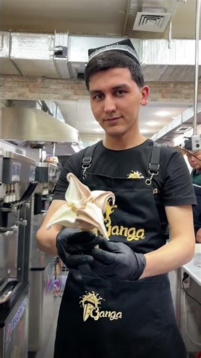 You can make the ice cream machine go crazy like this. #shortsvideo