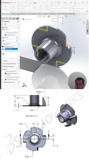 SOLIDWORKS CSWA Practice Problem 7.7 #3dmodelingsoftware #cad #cadsoftware #solidworks #solidworks