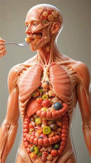 Inside the Human Body After Eating Fruit 🍎 | 3D Medical Animation#shorts #friuts