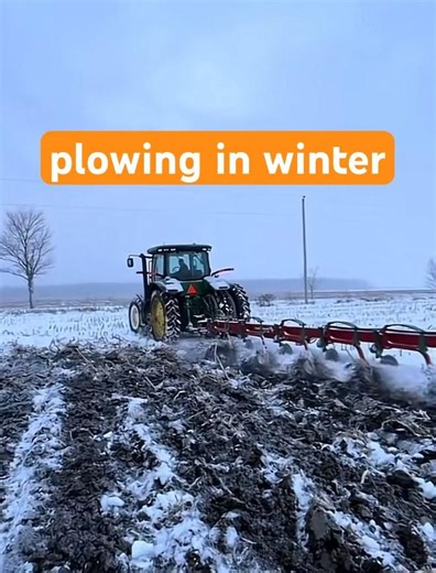 plowing in winter #countrylife #rurallife #villagelife #farming