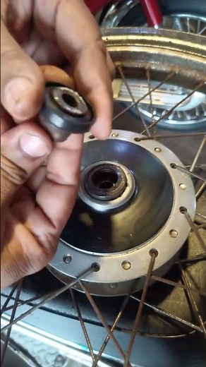 motorcycle wheel bearing replacement #automobile #kaleemauto #shorts