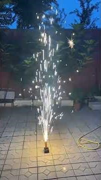 20s Cold Spark Fountain Demo | Outdoor Safe Sparkler Machine Test