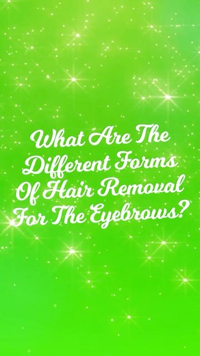 Exploring various methods to shape those brows!  From threading to...