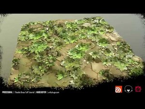 BUNDLE (Part 1-4) - HOUDINI Stylized Grass Material