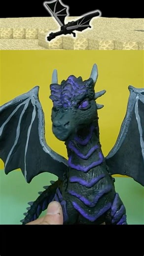 Making Minecraft Ender dragon #shorts #clay
