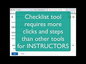 Using D2L Checklists (Video Workshop)