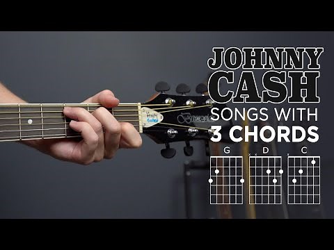 Play 5 Johnny Cash songs with EASY chords