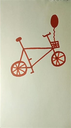 how to draw cycle easy | #cycle #easydrawing #drawing