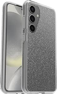 OtterBox Samsung Galaxy S24 Prefix Series Case - STARDUST (Clear/Glitter), ultra-thin, pocket-friendly, raised edges protect camera & screen, wireless charging compatible (Ships in Polybag)