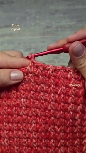 Relief 2 Row Repeat Crochet Pattern | Crochet Stitches | Crochet Ideas #crochettutorial #easycrochet