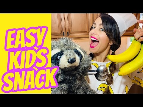 Easy Healthy After School Snack For Kids! Healthy No Bake DIY Recipe for Kids!