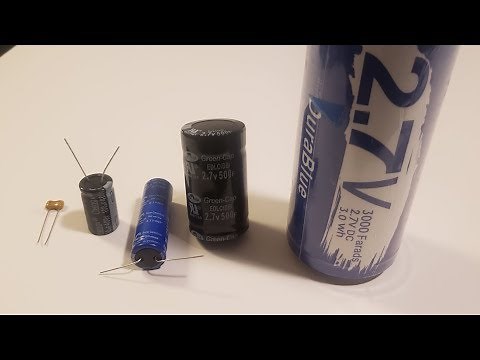 SuperCapacitors & Electrolytic Capacitors - Basic Introduction