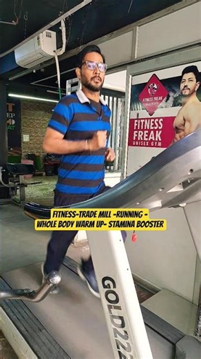 Fitness-Trade mill -running -Whole body warm up- stamina booster #fitnessexercise #running #shorts
