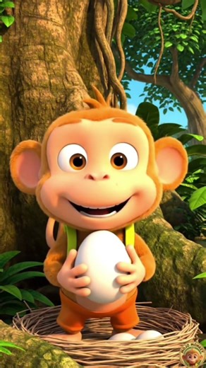 Mojo Tries to Steal an Egg | Funny Jungle Cartoon | #animation #shorts #shortvideo #youtubeshorts