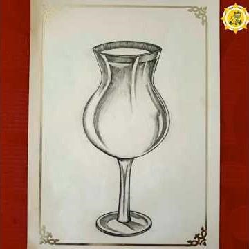 How to Draw a Beautiful Goblet Glass Easy Step-by-Step Drawing And Shading #Shorts #shortsfeed