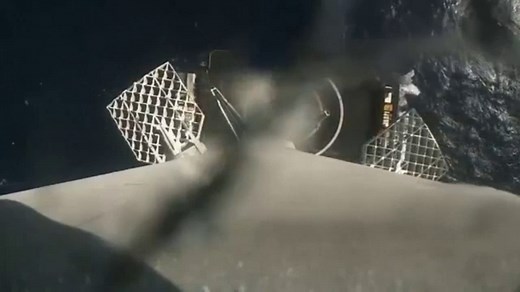 Rocket camera captures successful SpaceX landing on drone ship