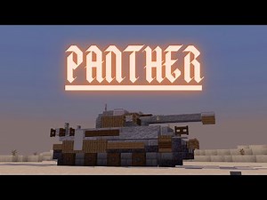 Minecraft: How to build a Tank in Minecraft (Panther) Minecraft Tank Tutorial