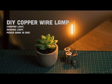 [Satisfying] DIY Edison-Style Lamp from Copper Wire