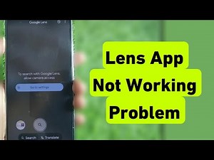 Google Lens App Camera Not Working Problem | To Search with Google Lens allow camera access in Lens