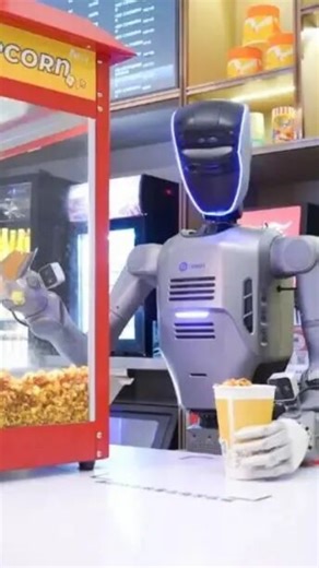 Shenzhen Pages on Instagram: "The Dobot Atom humanoid robot is the world's 1st fully autonomous humanoid robot operating in a complex public commercial environment like a cinema, with no need for human assistance, pre-set paths, or remote control. Developed by Shenzhen based Dobot Robotics and located at K11 Art House, the robot can work continuously for 14 hours, produce and sell over 1,000 cups of popcorn daily. #humanoid #humanoidrobot #robotic #shenzhentech #shenzhenpages"