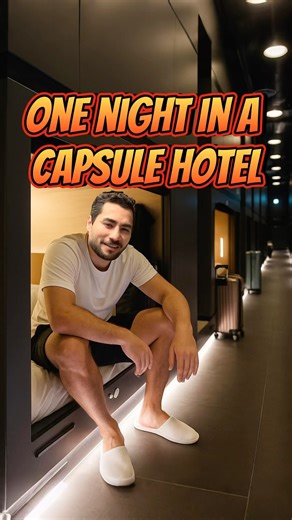 One Night in a Capsule Hotel in London 🛌 #teammeyzi