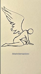 how to draw a stickman angel pose✨#art #drawing #tutorial #sketch #howtodraw #arte
