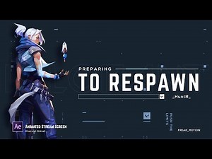 Animated VALORANT Screens for Streaming! - After Effects Tutorial - Free Template - Intro animation