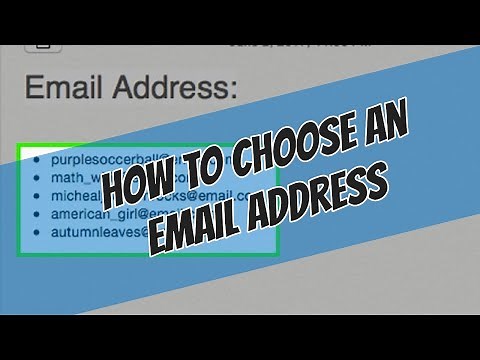 How to Choose an Email Address