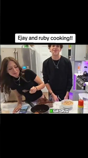 Ejay and Ruby cooking #rizz #ejayandruby #ejay
