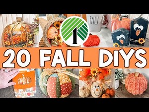 🍁20 Easy & Affordable *BEST* FALL DIY Home Decor | Gorgeous Dollar Tree DIYs for 2025