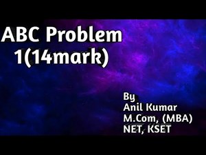 ABC Problem 1 (14 mark)
