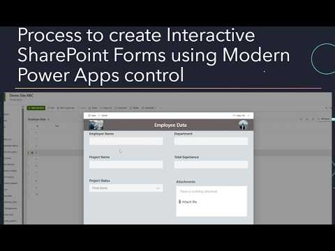 How to Build Interactive SharePoint Forms Using Modern Controls in Power Apps #sharepoint #forms