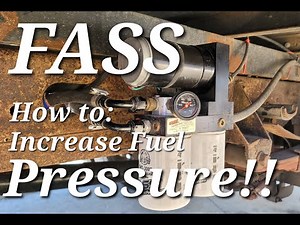 How to INCREASE or change pressure on your DIESEL FASS fuel system. 7.3 Powerstroke PSD